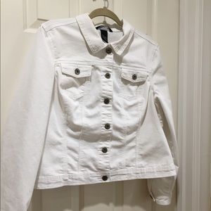 Baccini Jackets & Coats | Cap Sleeve Thick Denim Jean Jacket M | Poshmark